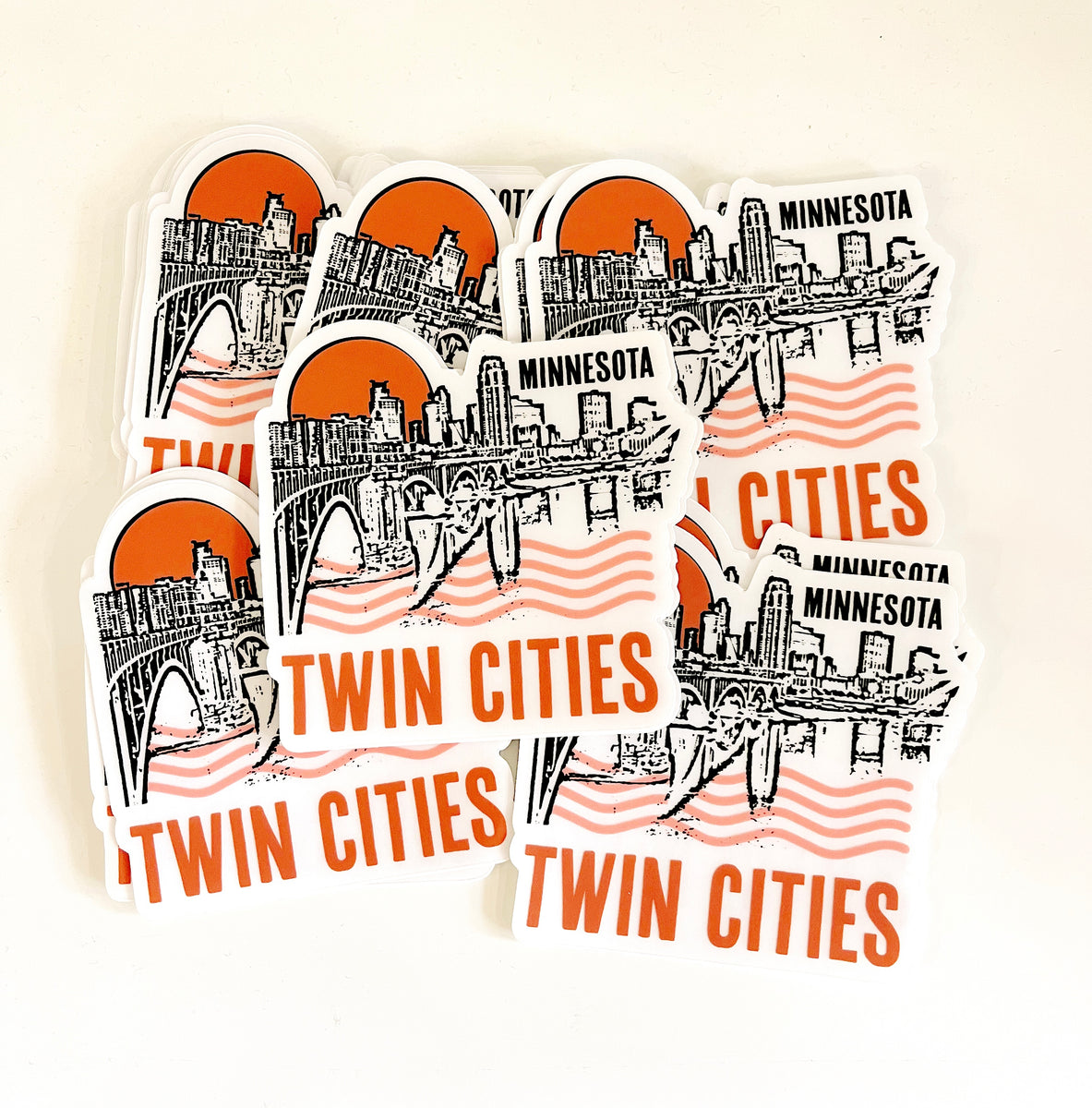 Twin Cities Clear Sticker – Jenny in the City