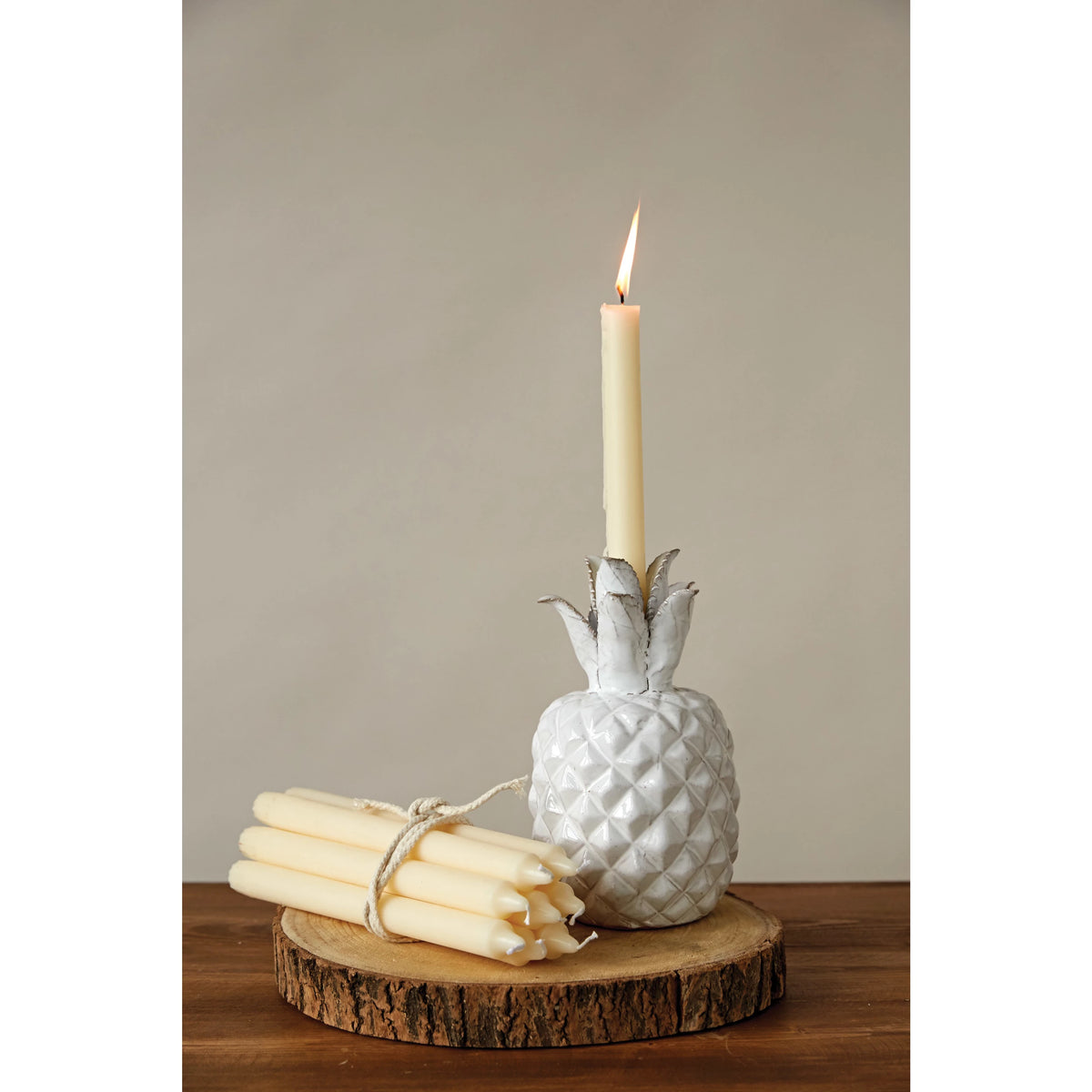 Single Taper Candle // Unscented Cream – Jenny in the City